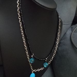 Hand Crafted | Jewelry | Gothic Silver Plated Chain And Crystal ...